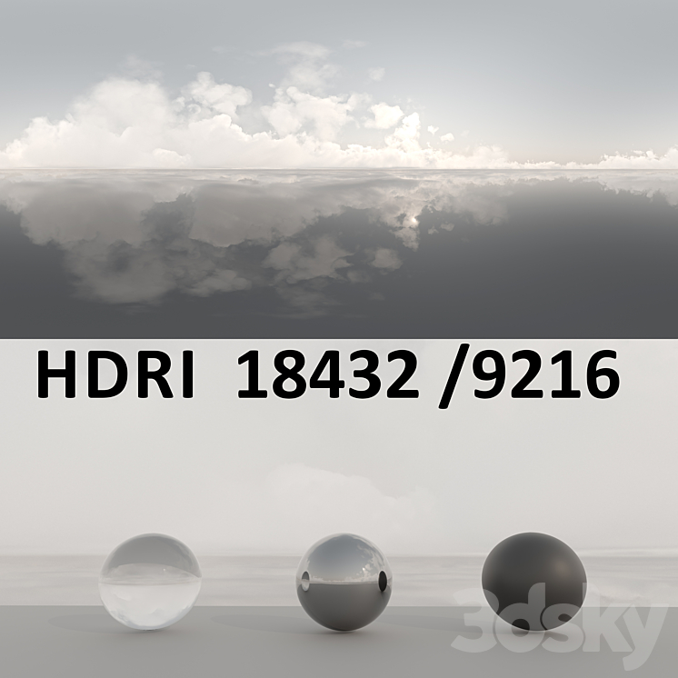 HDRI wintersky - HDRI - 3D model