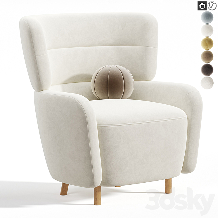 Audril Armchair Audril Armchair By Divan.ru - Arm chair - 3D model