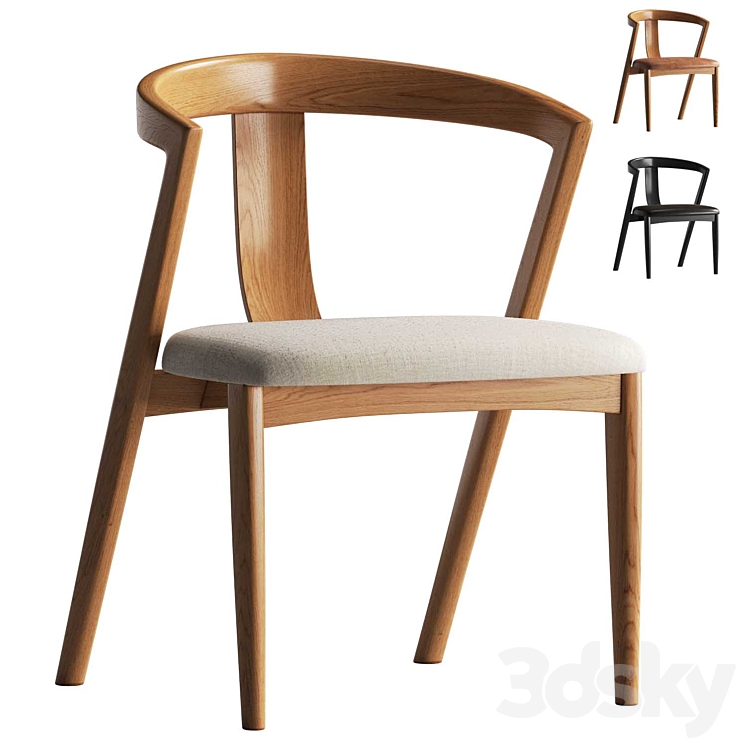 Edwin Dining Chair - Chair - 3D model