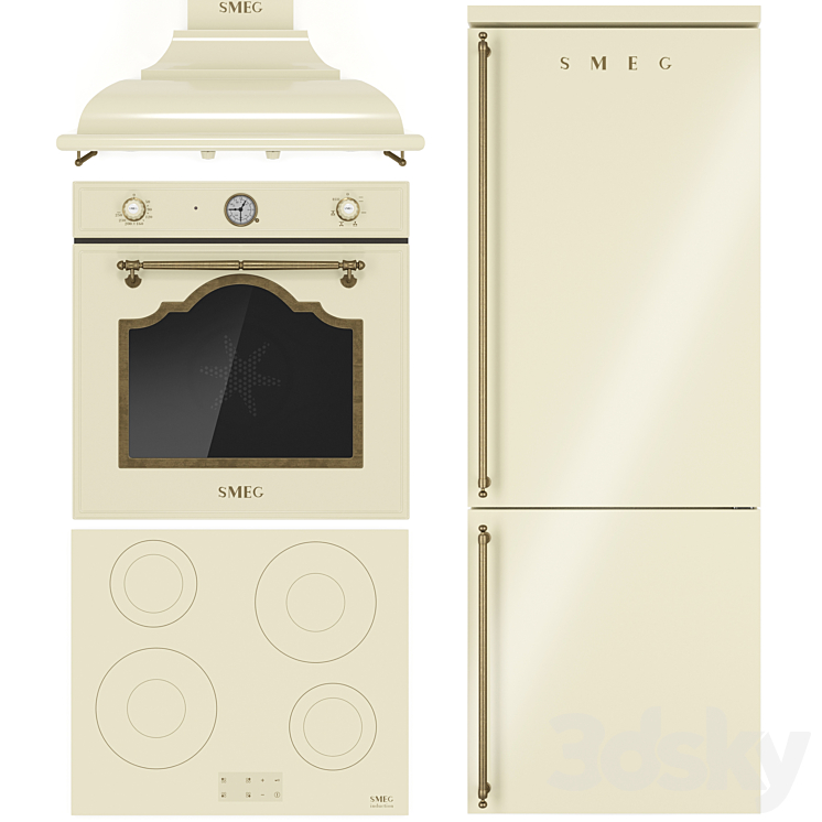 SMEG kitchen appliance collection - Kitchen appliance - 3D model