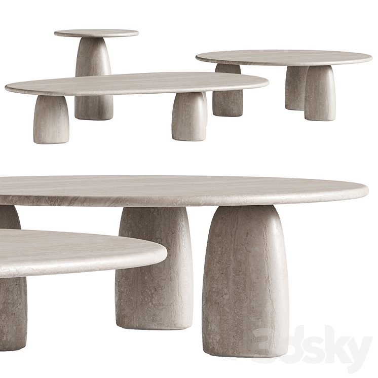 Poliform coffee tables Strata - Table - 3D model