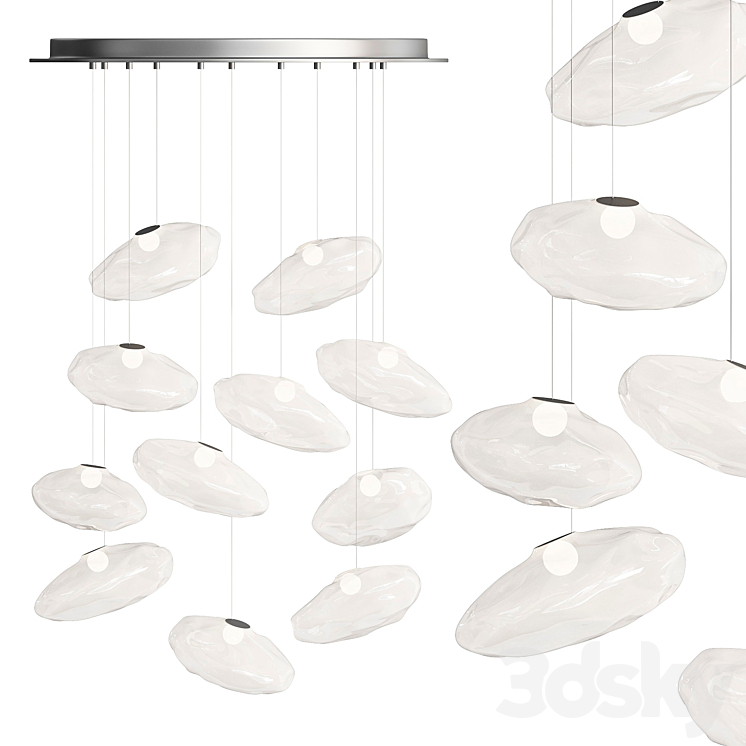 Bocci 73 random glass pendant light - Pendant light - 3D model