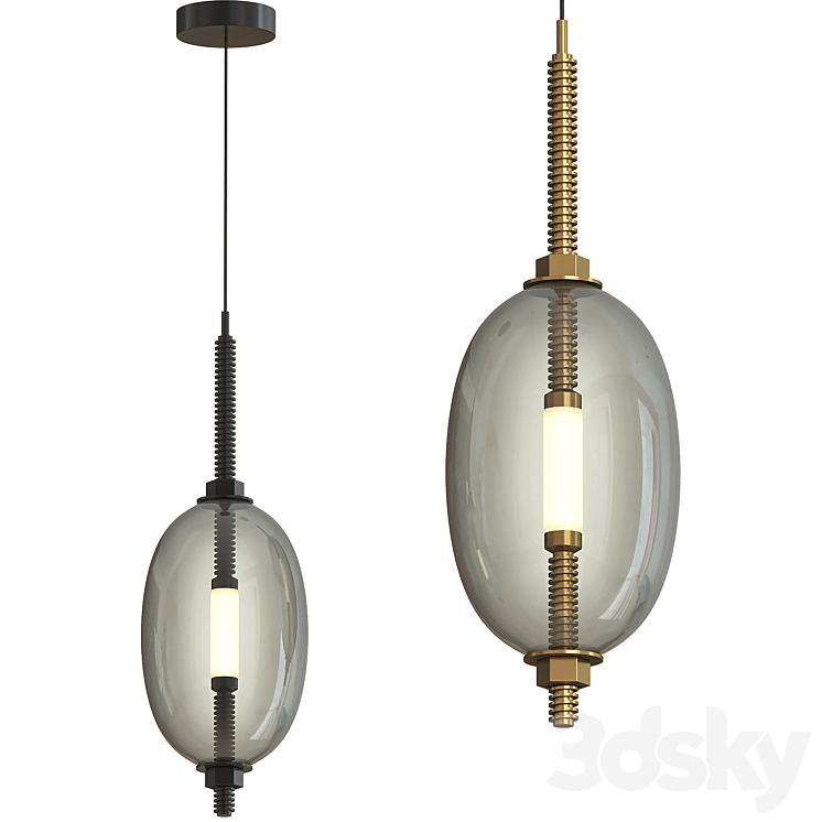 BROKIS Glass Pendant Lamp - Pendant light - 3D model