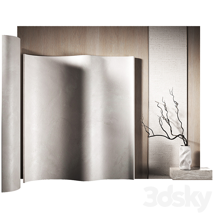 Wavy wall panels. Decorative composition 9 - Other decorative objects ...