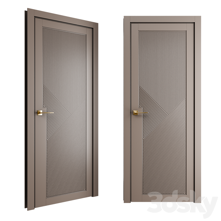 Interior door Geona Unique 4 - Doors - 3D model
