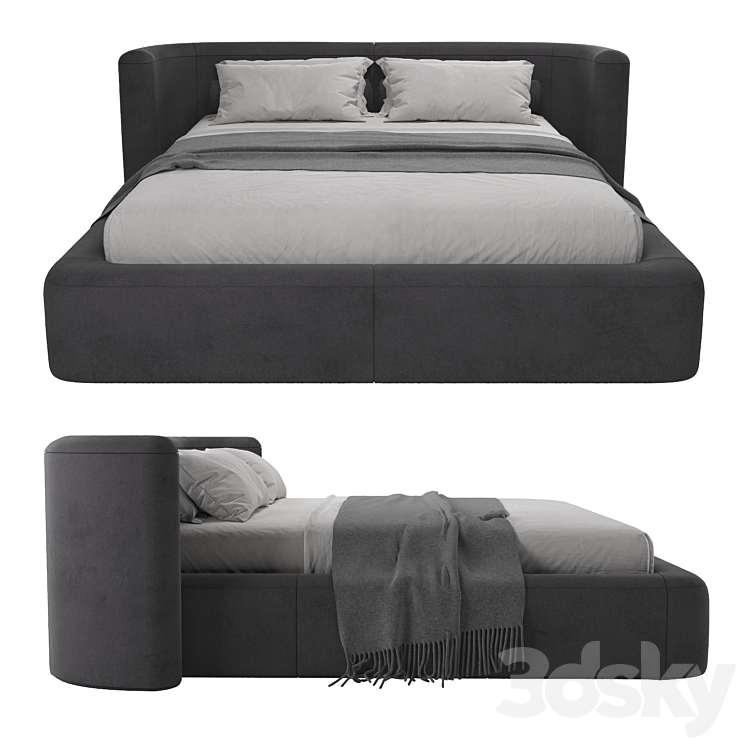 Bed Curve - Bed - 3D model