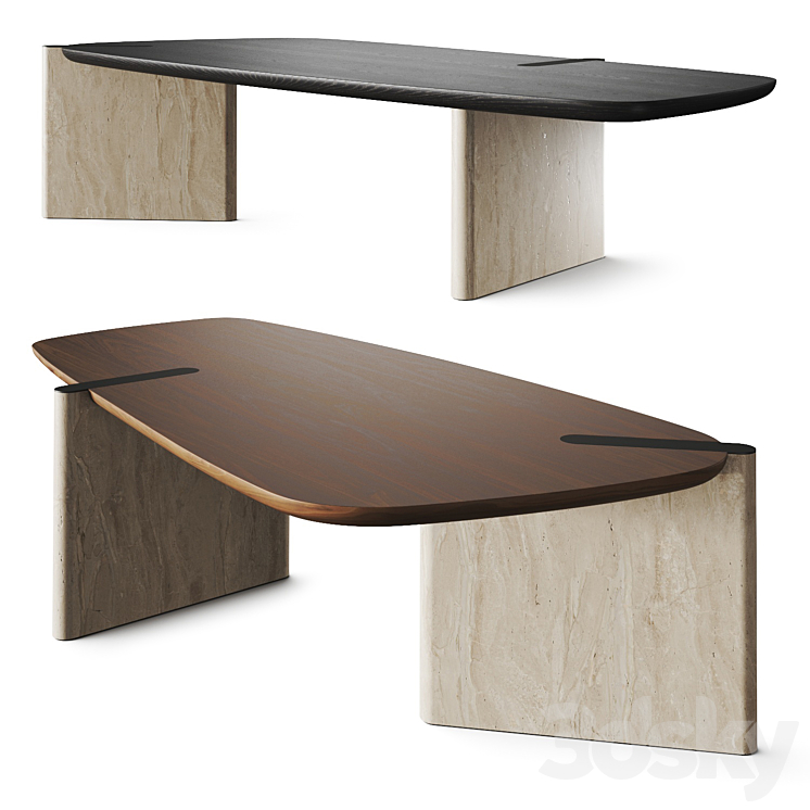 Bonaldo Flatiron Dining Table - Table - 3D model