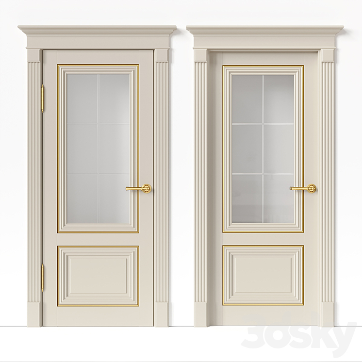 Uberture Doors. Biya Collection PDO 83002-1735 - Doors - 3D model