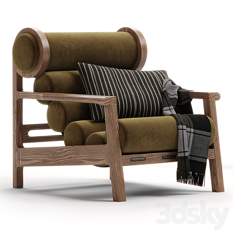 SILAS LOUNGE CHAIR - Arm chair - 3D model
