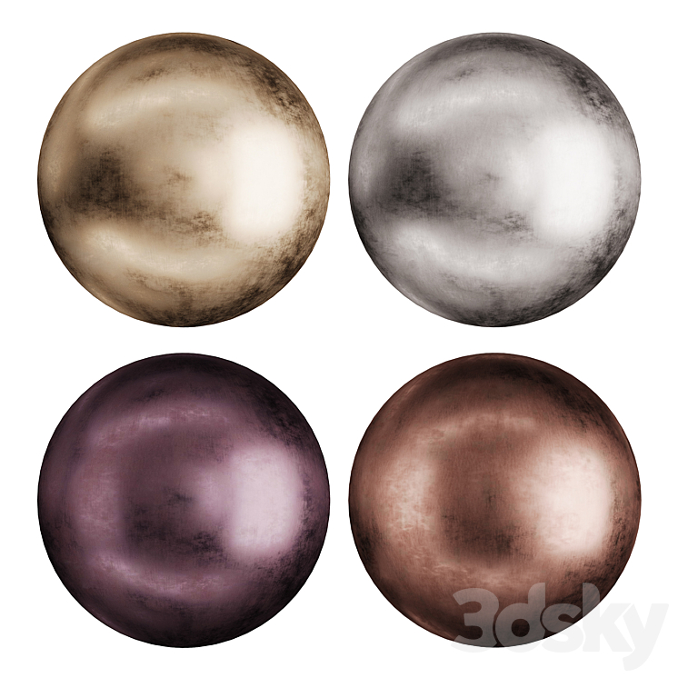 Distressed Metal Texture Pack 4K 001 - Metal - 3D model