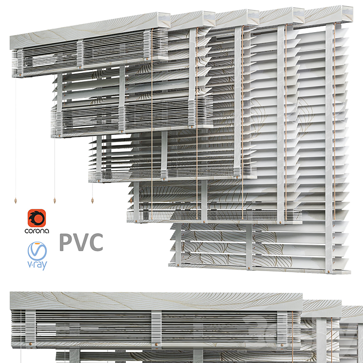 PVC blind vol 13 - Curtain - 3D model