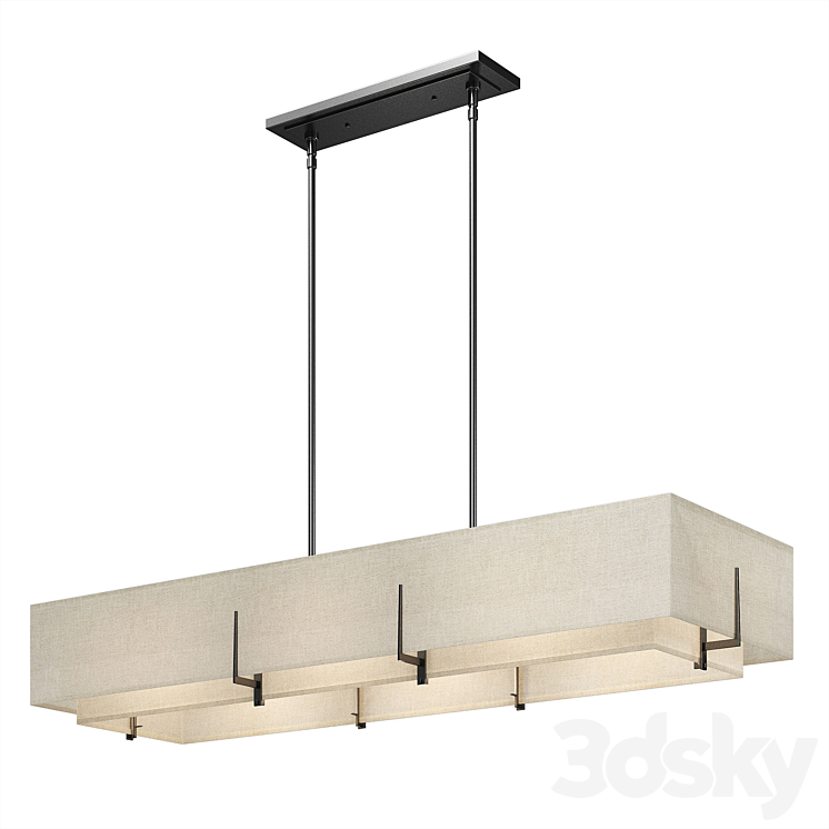 Exos Rectangular Pendant - Pendant light - 3D model