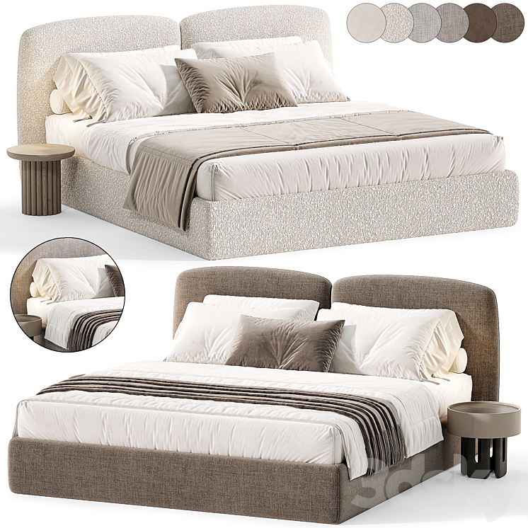 Retsu Bed by Siori - Bed - 3D model