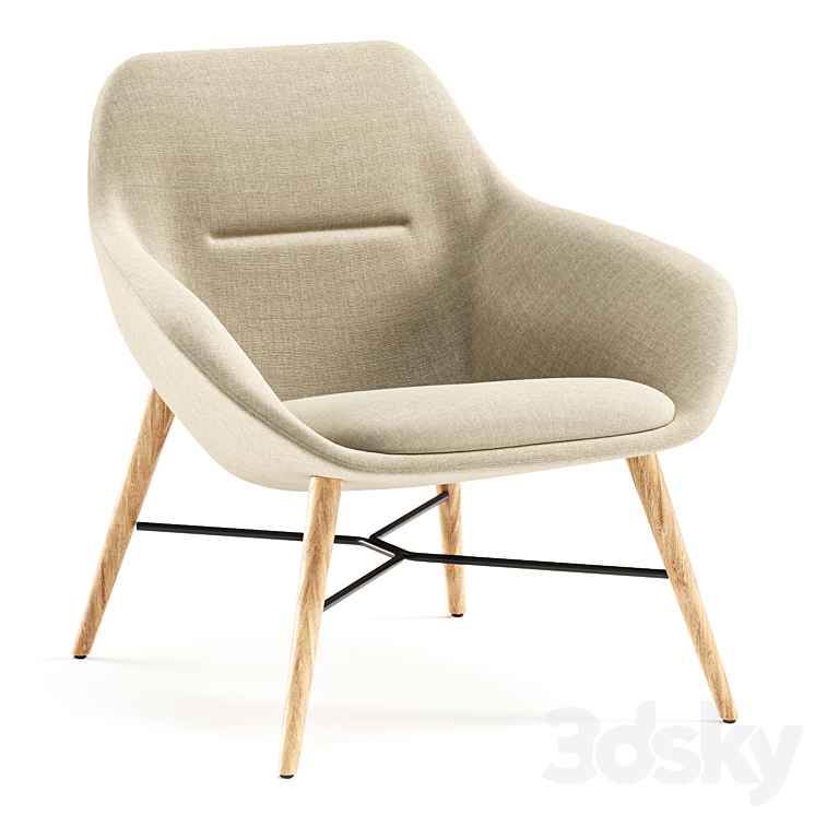 Ray Soft Lounge Chair Runner - Arm chair - 3D model