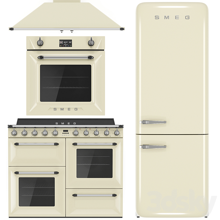 SMEG kitchen appliance collection - Kitchen appliance - 3D model