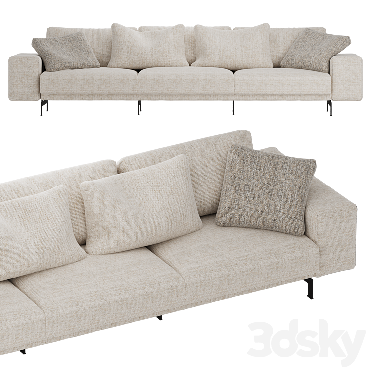Sofa Flying Landscape 25 DePadova - Sofa - 3D model