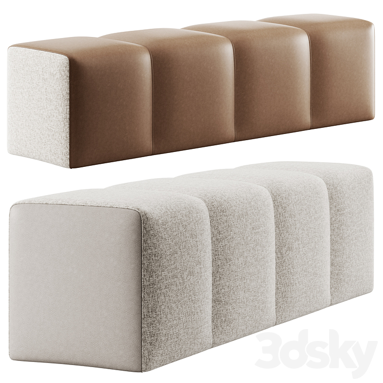 Charlie Bench By Laskasas - Other soft seating - 3D model