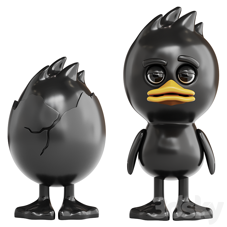 Bad Egg and TUD Sample Collectible Toys - Toy - 3D model