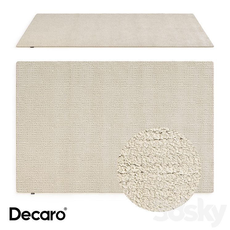 Wool carpet Decaro Rugs D110020 - Carpets - 3D model