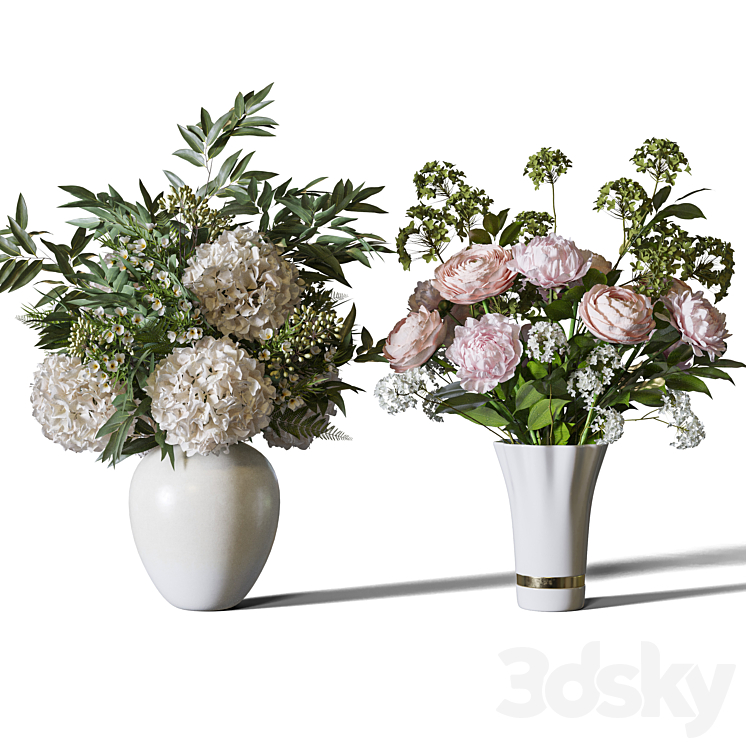 Flower Set 100 - Bouquet - 3D model