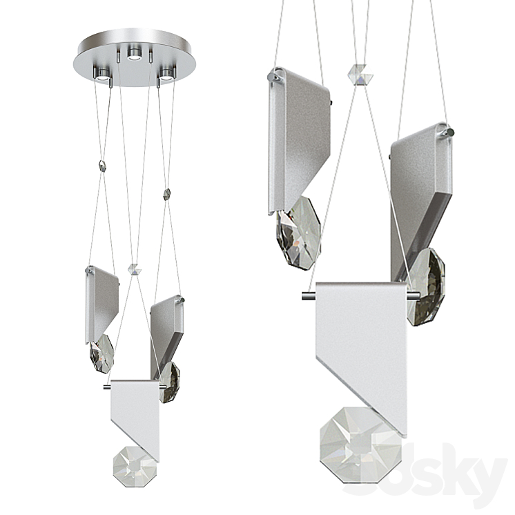 Aria pendant - Pendant light - 3D model