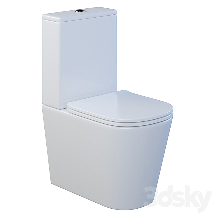 Agger Floor-standing Toilet - Toilet and Bidet - 3D model