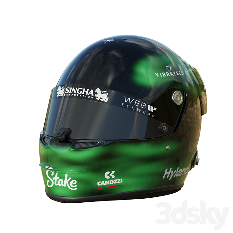 F1 Valtteri Bottas Helmet 2024 - Sports - 3D model