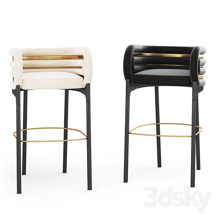 DUNAWAY BAR CHAIR - Chair - 3D model