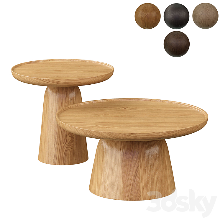 Wooden Coffee Tables Hrib by Javorina / Coffee table - Table - 3D model