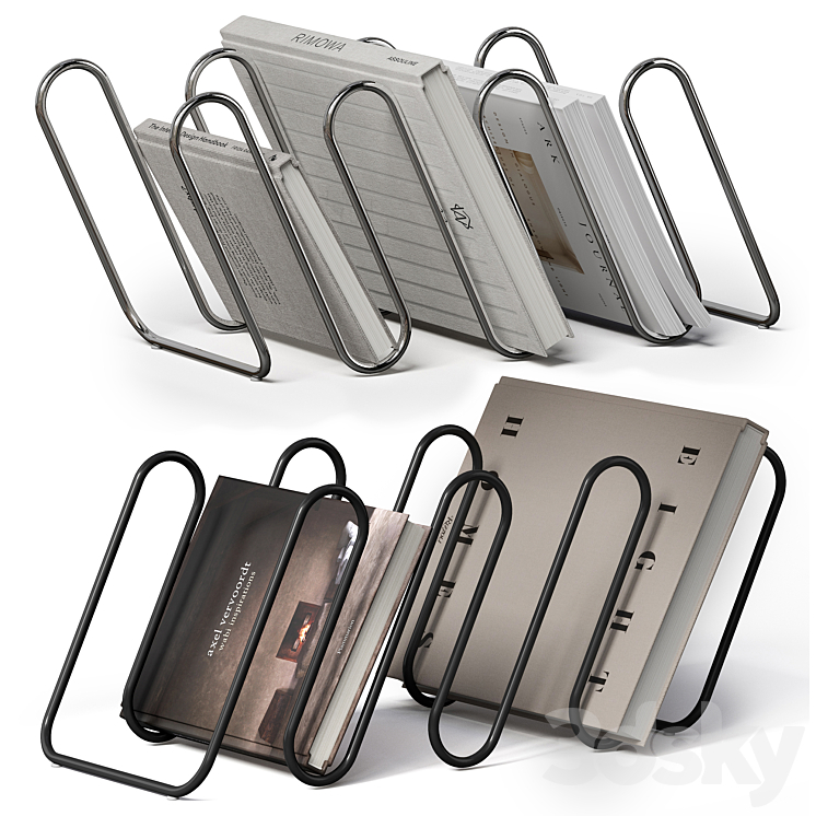 Tuca's Home Snake Magazine Racks - Books - 3D model