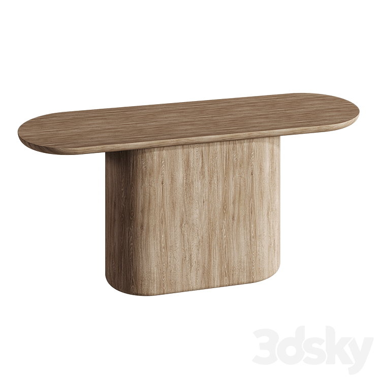 Ciro Pedestal Console Table - Table - 3D model