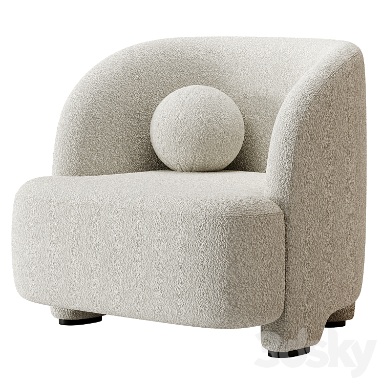 Courb Lounge Chair - Arm chair - 3D model
