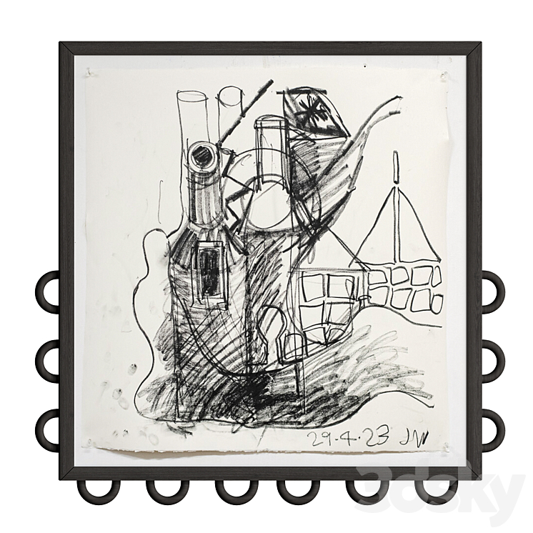 Jake Walker Arts in frames - Frame - 3D model