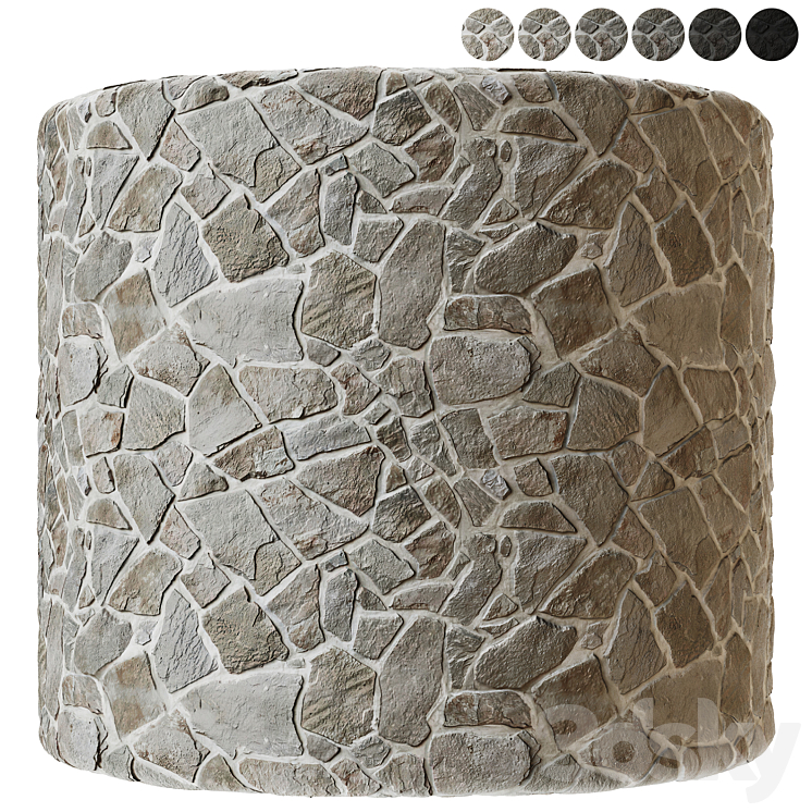 Stonework 004 (Seamless Texture) - Stone - 3D model