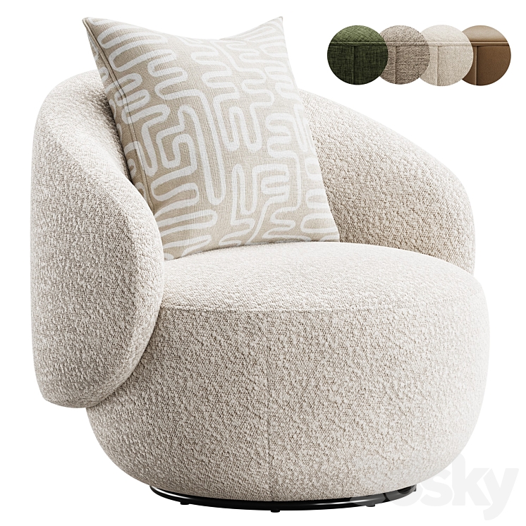 Rondo Small Armchair - Arm chair - 3D model