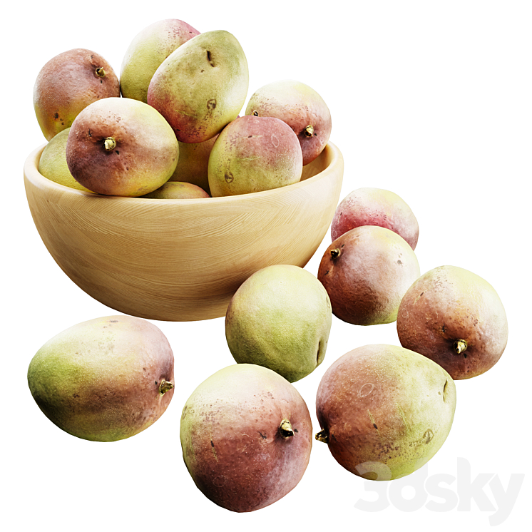 Mango in a bowl IKEA - Food and drinks - 3D model