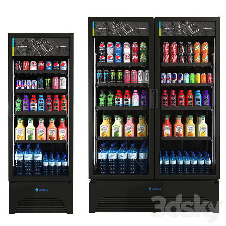 Metalfrio display refrigerator Vol 02 - Shop - 3D model