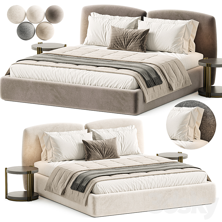 Retsu Bed by Siori - Bed - 3D model