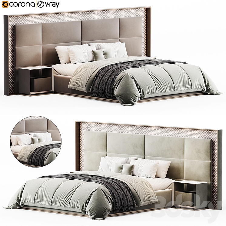 Aubade Visionnaire Bed by Miliashop - Bed - 3D model