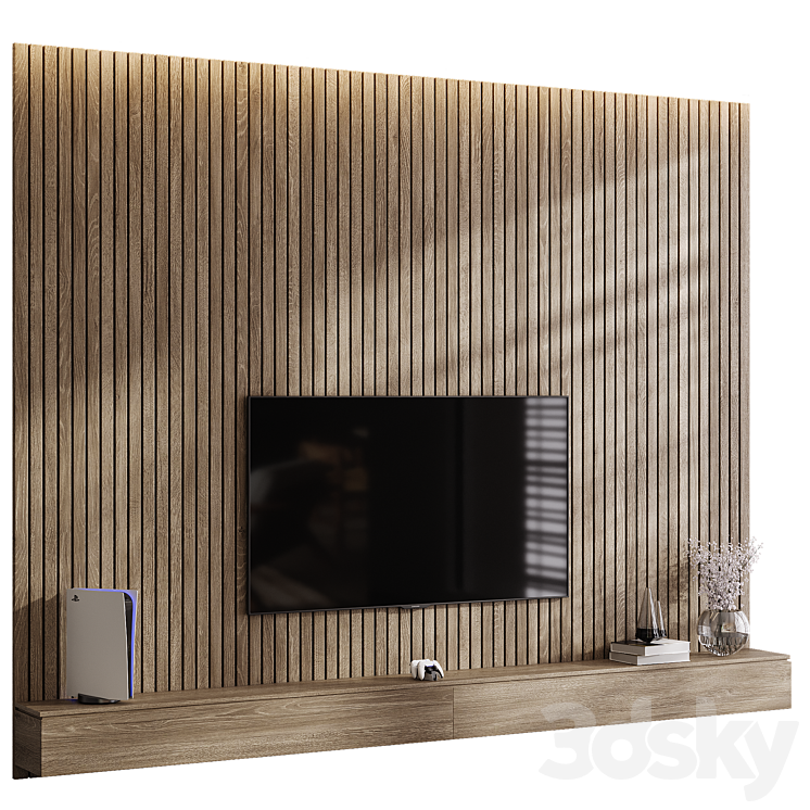 Tv 3D Panel 010 - TV Wall - 3D model