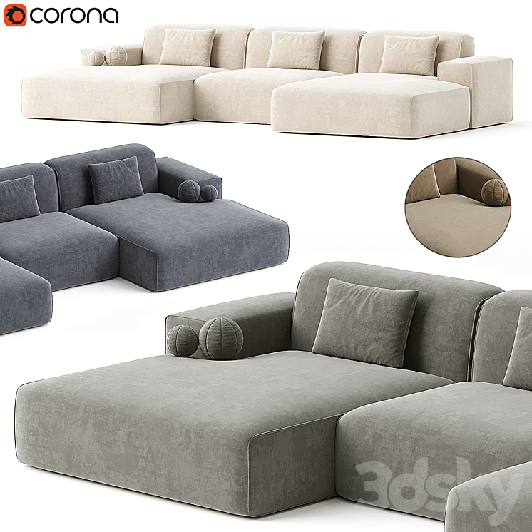 Luzaro Reni Sofa - Sofa - 3D model