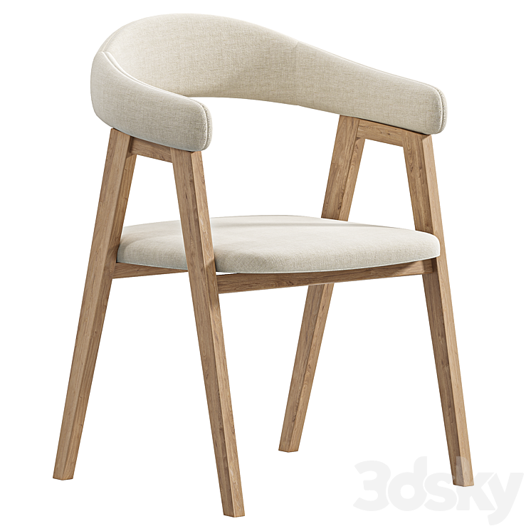 Armchair Nik with filling by Westwing - Chair - 3D model
