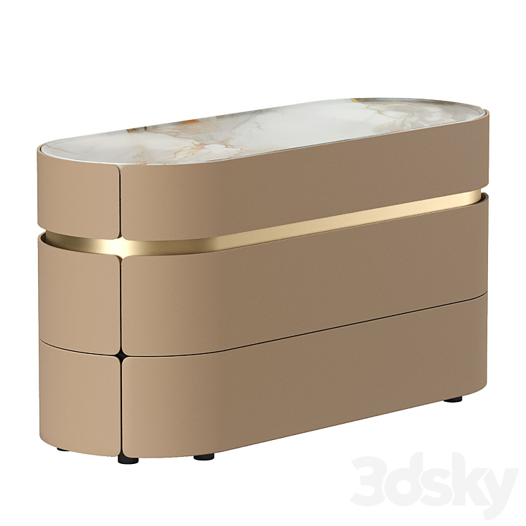 TOSHI By Flou - Sideboard & Chest of drawer - 3D model