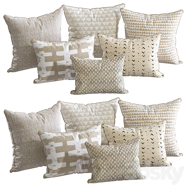 30 Pillow Decor - Pillows - 3D model