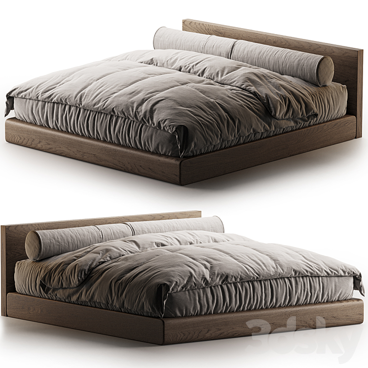 Japandi Inspired Bedroom Styling Ideas - Bed - 3D model