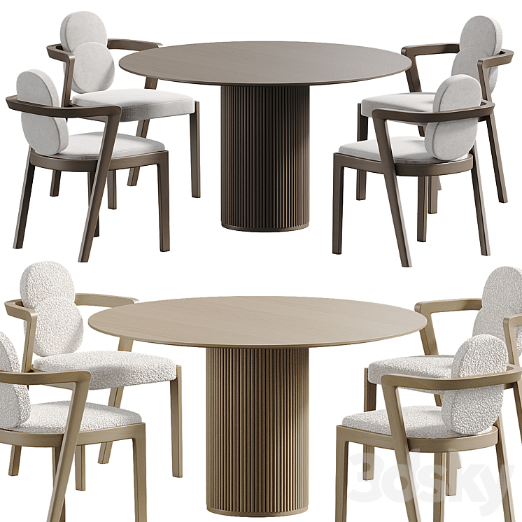 ENSO By Paolo Castelli and Asplund Palais Royal table - Table + Chair ...