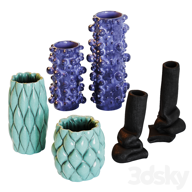 Abstract Decorative Vases 01 - Vase - 3D model