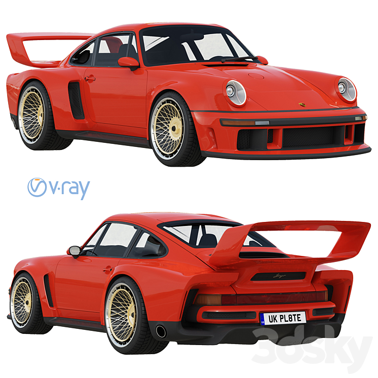 Singer 911 DLS Turbo Track - Ground Transport - 3D model