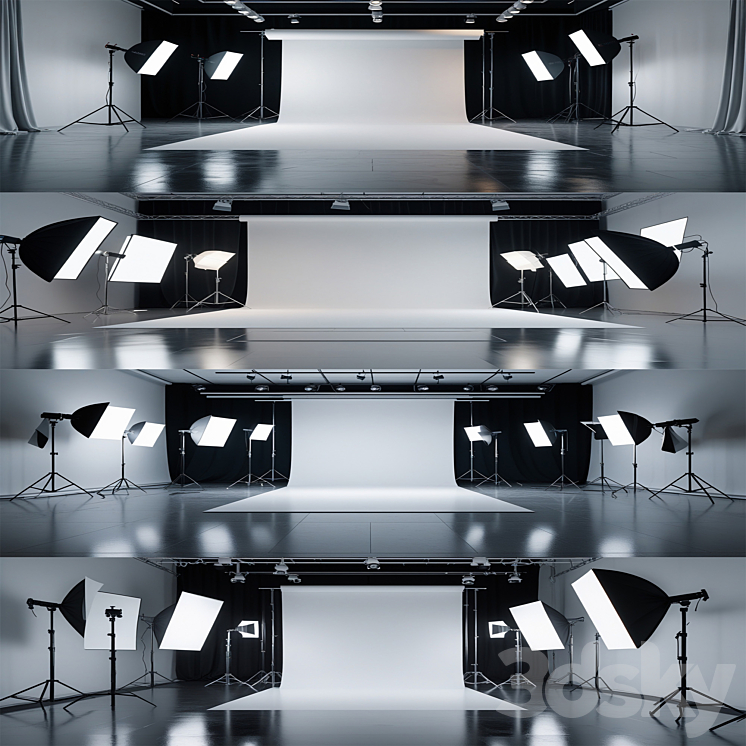 Professional Photography Studio Setup HDRI Pack - HDRI - 3D model