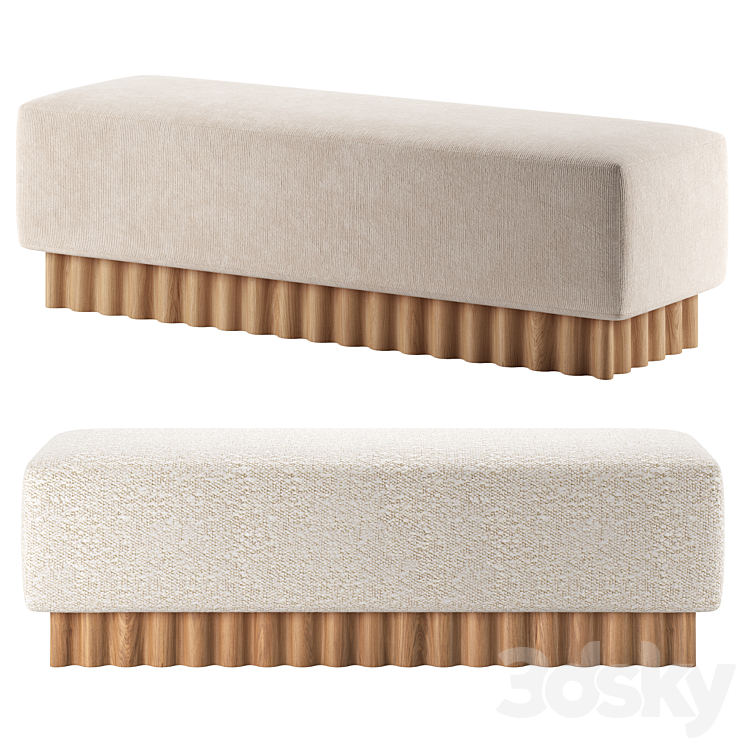 AEMILIUS Bench by Baker - Other soft seating - 3D model